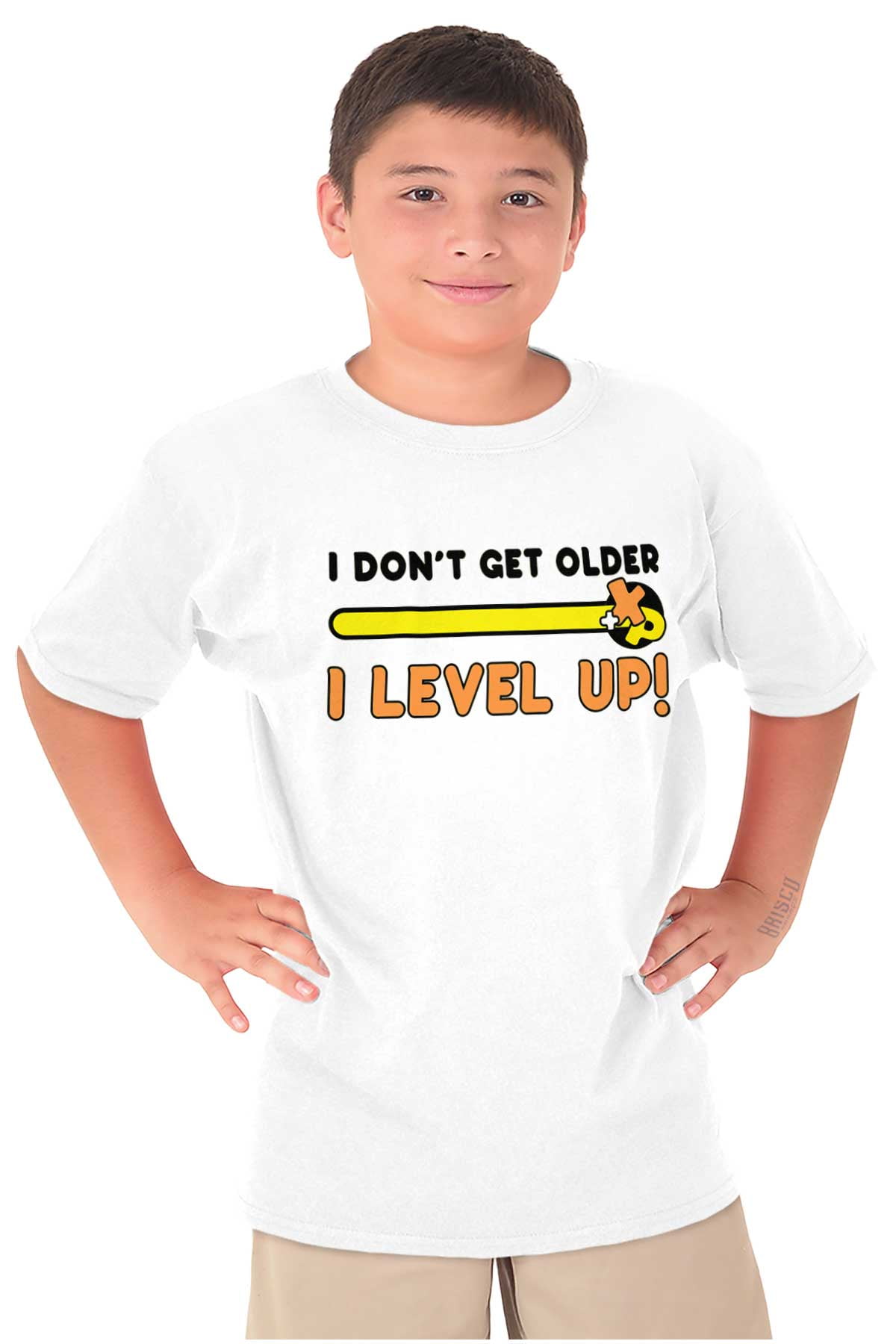 Don’t Get Older Level Up Gamer Geek Crewneck T Shirts Boy Girl Teen ...