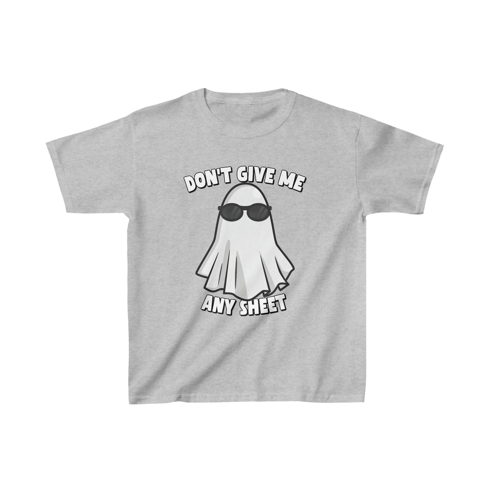 Don't Give Me Any Sheet Funny Ghost Boy Girl Kids Youth Tee Shirt ...