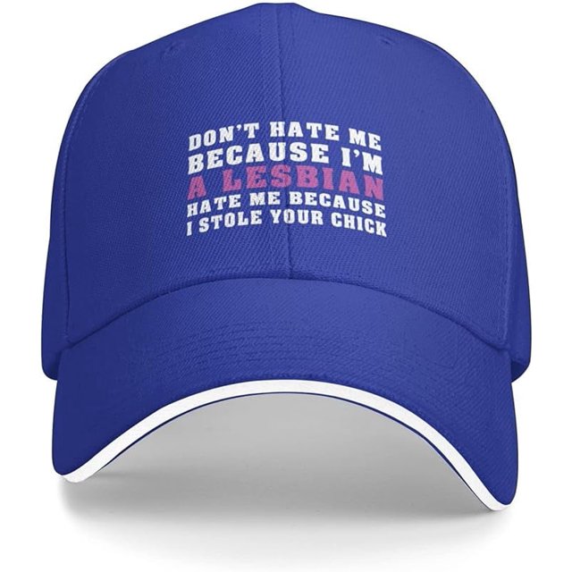 Don't Hate- Me Because I'm A -Lesbian Funny LGBTQ -Trucker Hat LGBT ...