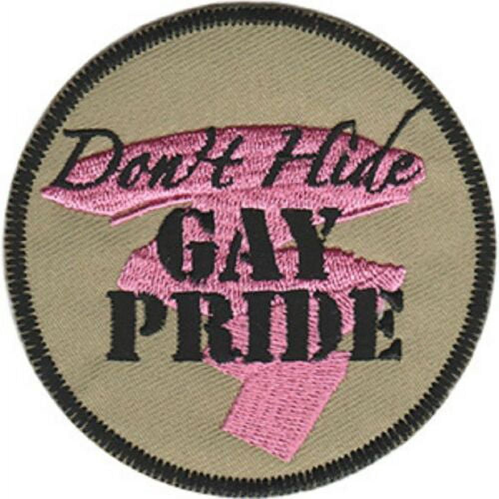 Don't Hide Gay Pride, LGBTQ Artwork Embroidered Iron-on Patches, 3" x 3 ...