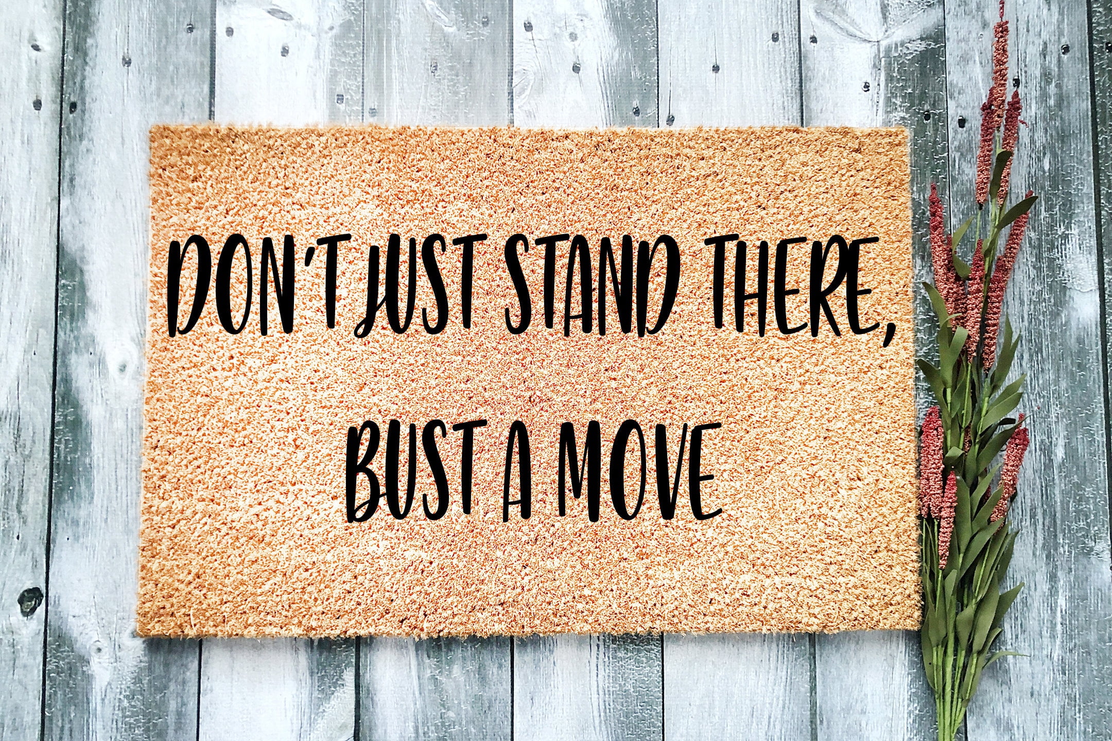 Don't Just Stand There, Bust a Move | Funny Doormat | Welcome Mat ...