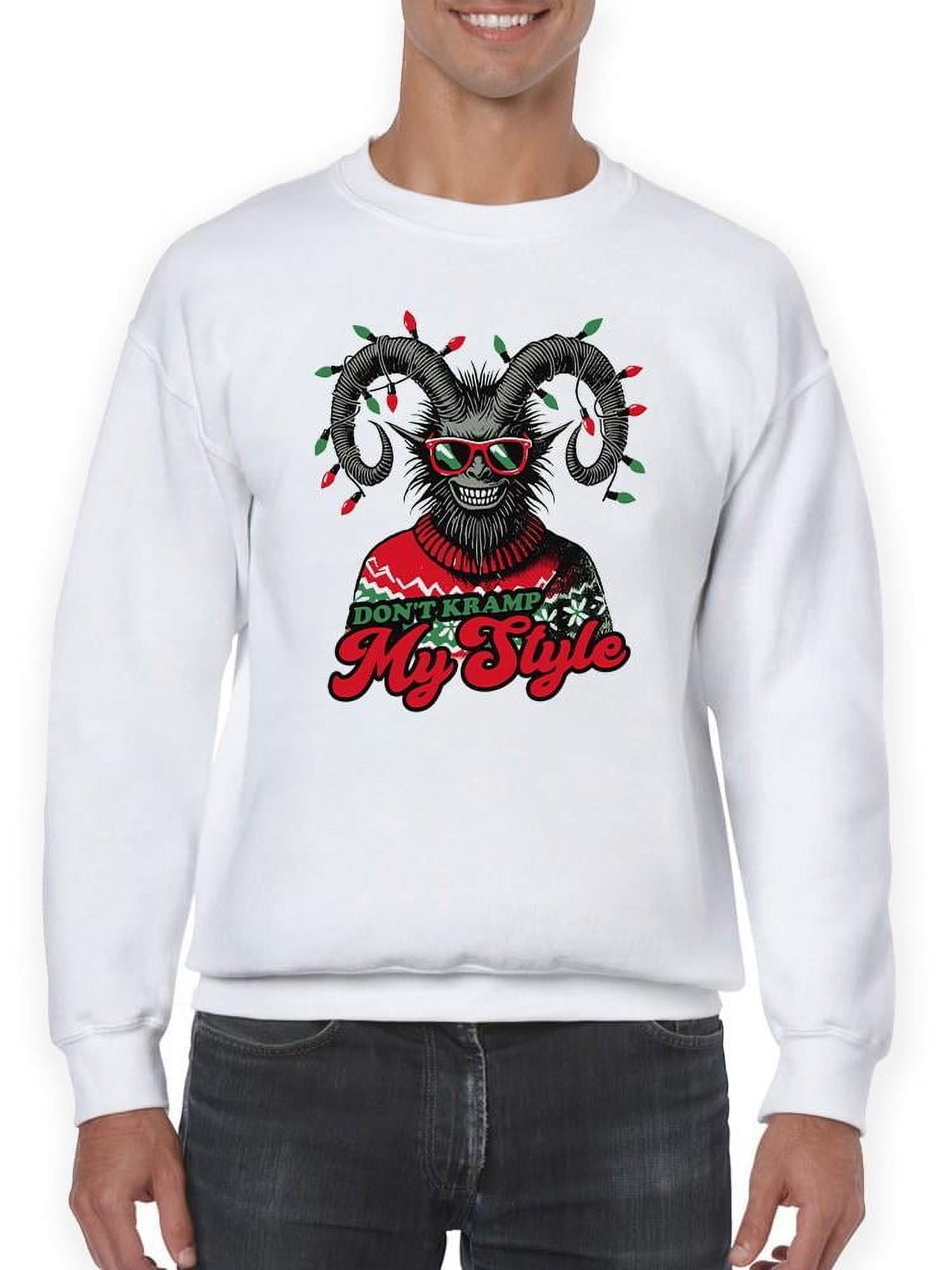 Don't Kramp My Style Sweater Dark Humor Christmas Men's Sweatshirt ...