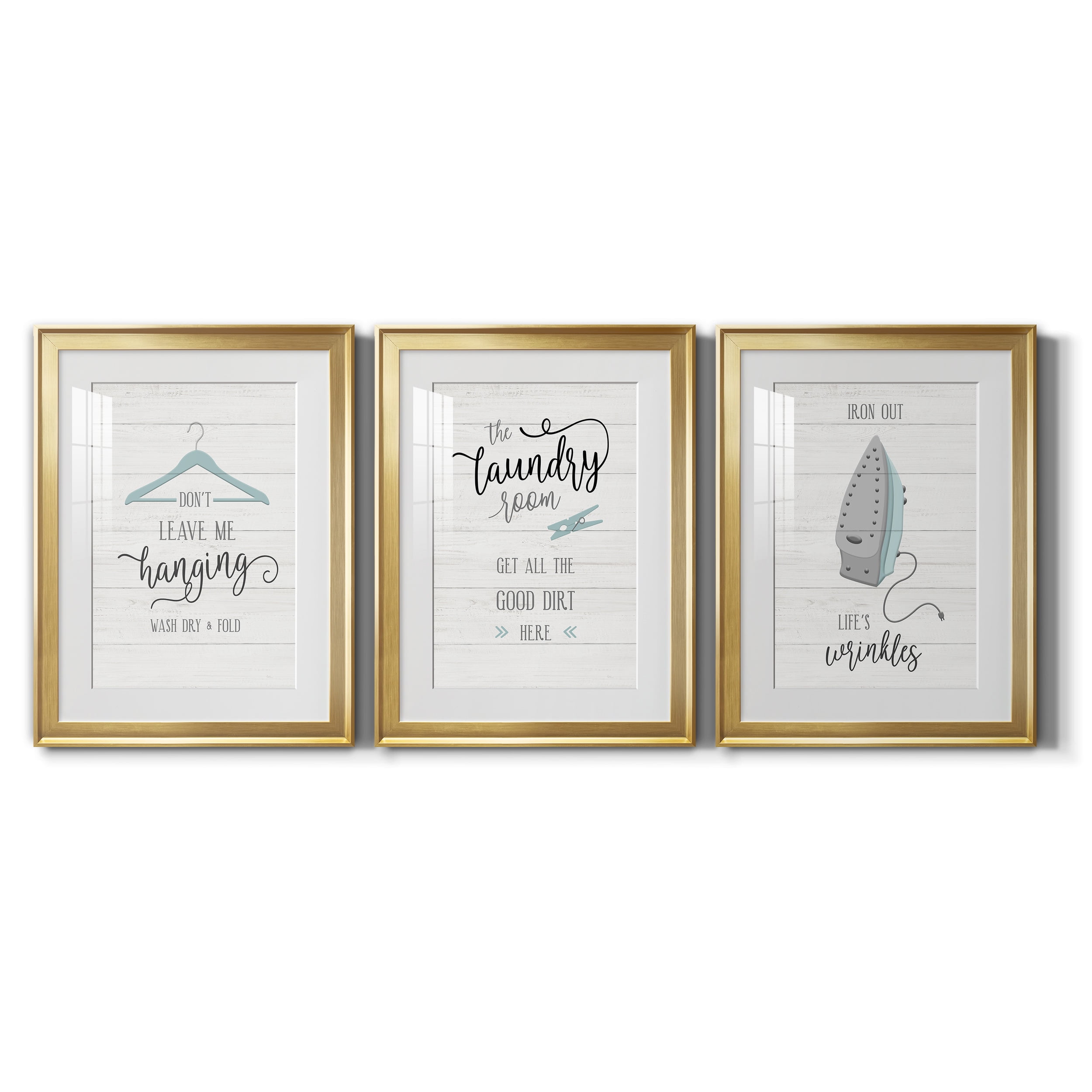 Don't Leave Premium Framed Prints Set of 3 - Ready to Hang - 18 x 24 ...
