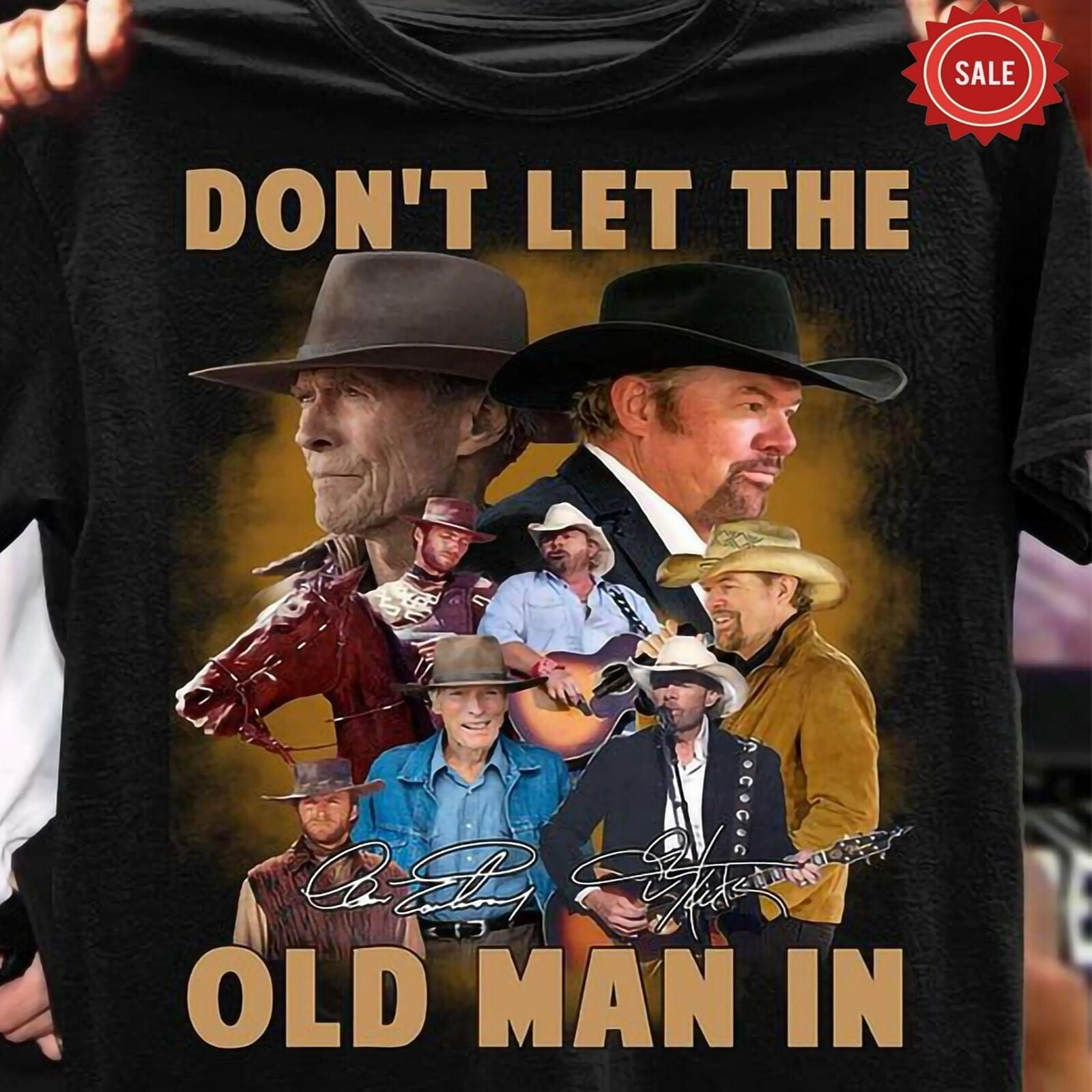 Don T Let The Old Man In Clint Eastwood Toby Keith T Shirtchristmas