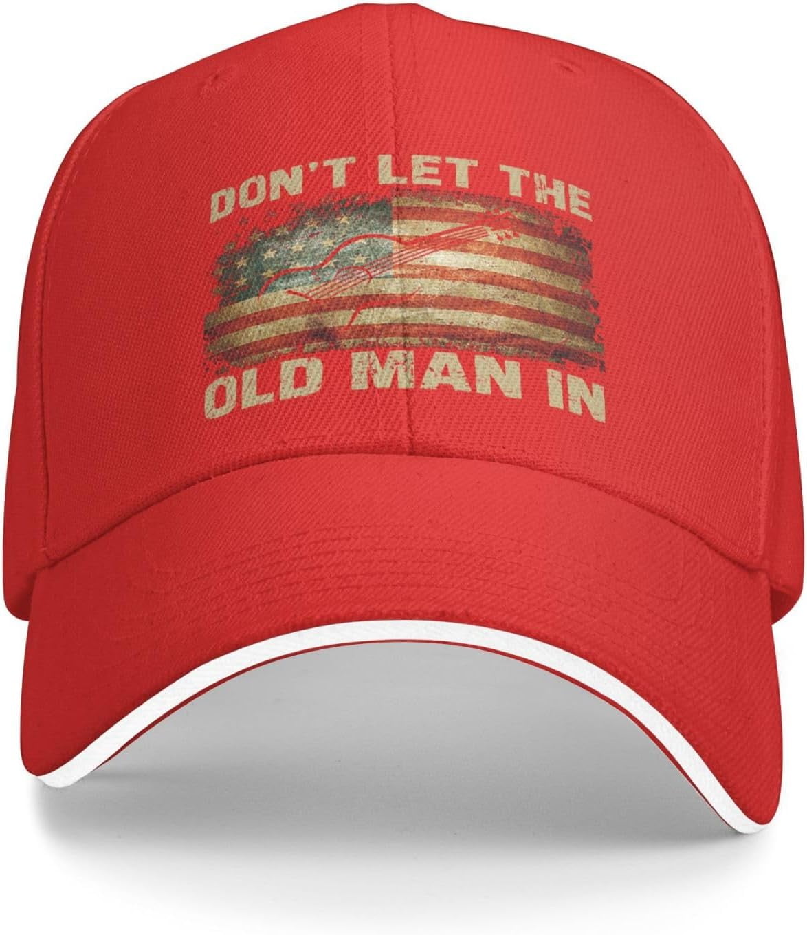 Don't Let The-Old-Man-in Hat Country Music Hat American Flag Baseball ...