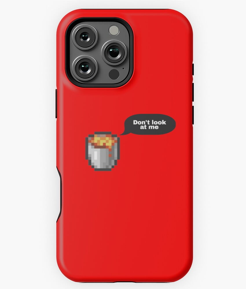 Don't Look At Me Lava Bucket Meme Phone Case for iPhone 16 15 14 13 12 ...