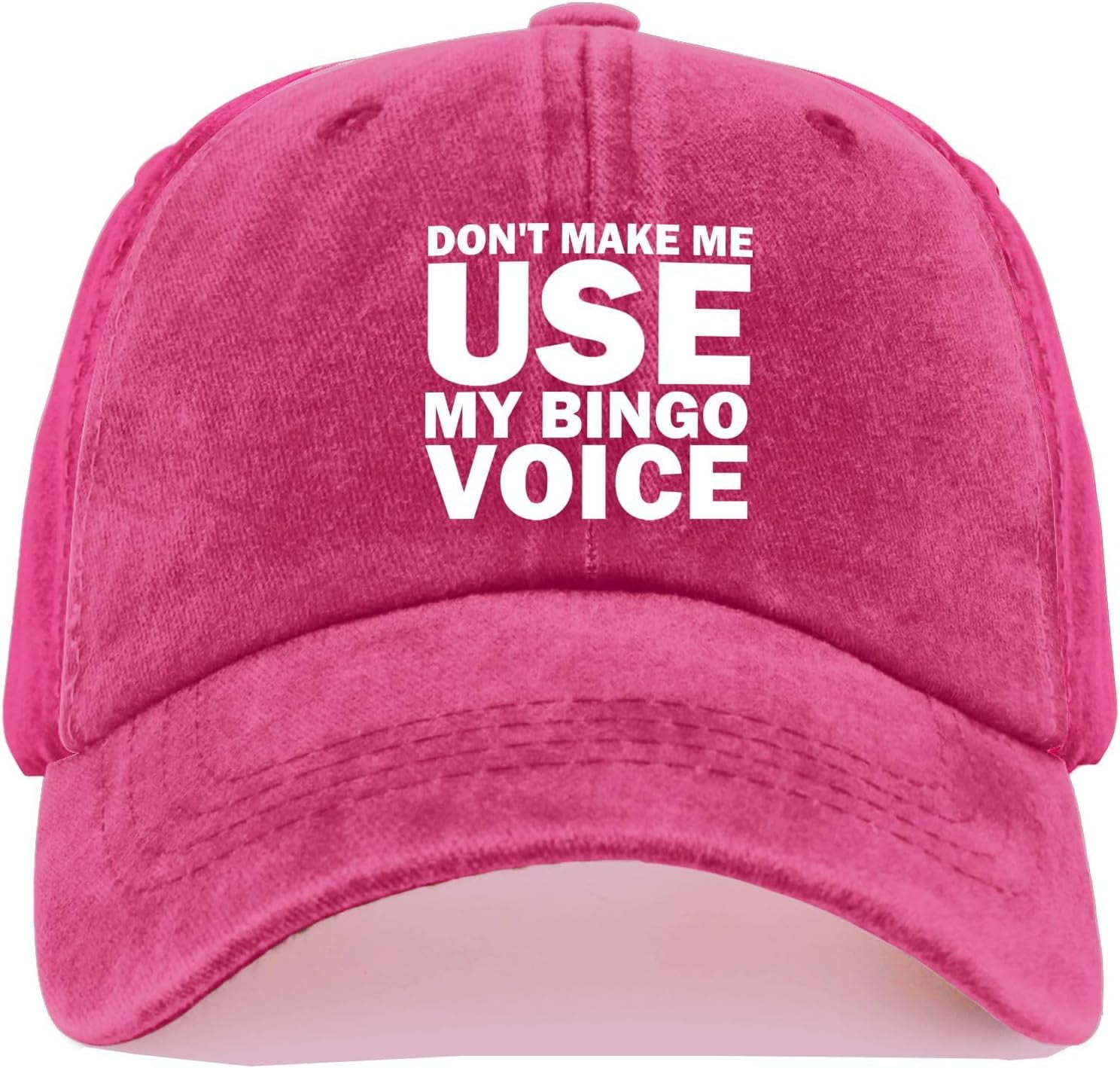 Don't Make ME USE My Bingo Voice Cap for Men Baseball Hats - Walmart.com