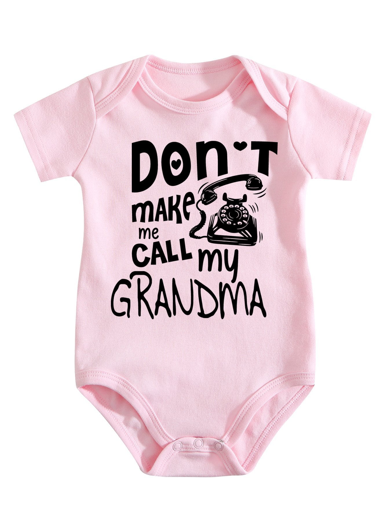 Don't Make Me Call My Grandma Baby Bodysuit Funny Family Newborn Outfit ...