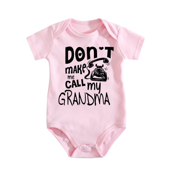 Don't Make Me Call My Grandma Baby Bodysuit Funny Family Newborn Outfit ...