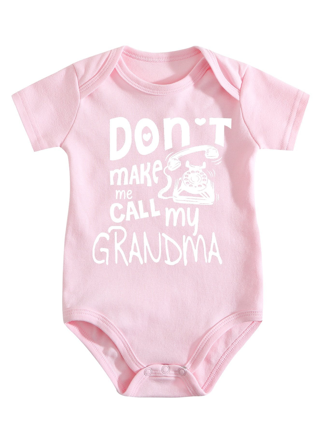 Don't Make Me Call My Grandma Baby Bodysuit Funny Family Newborn Outfit ...