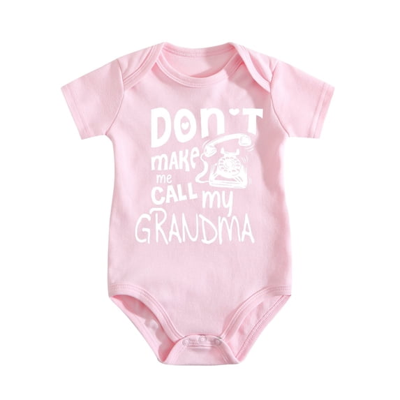 Don't Make Me Call My Grandma Baby Bodysuit Funny Family Newborn Outfit ...