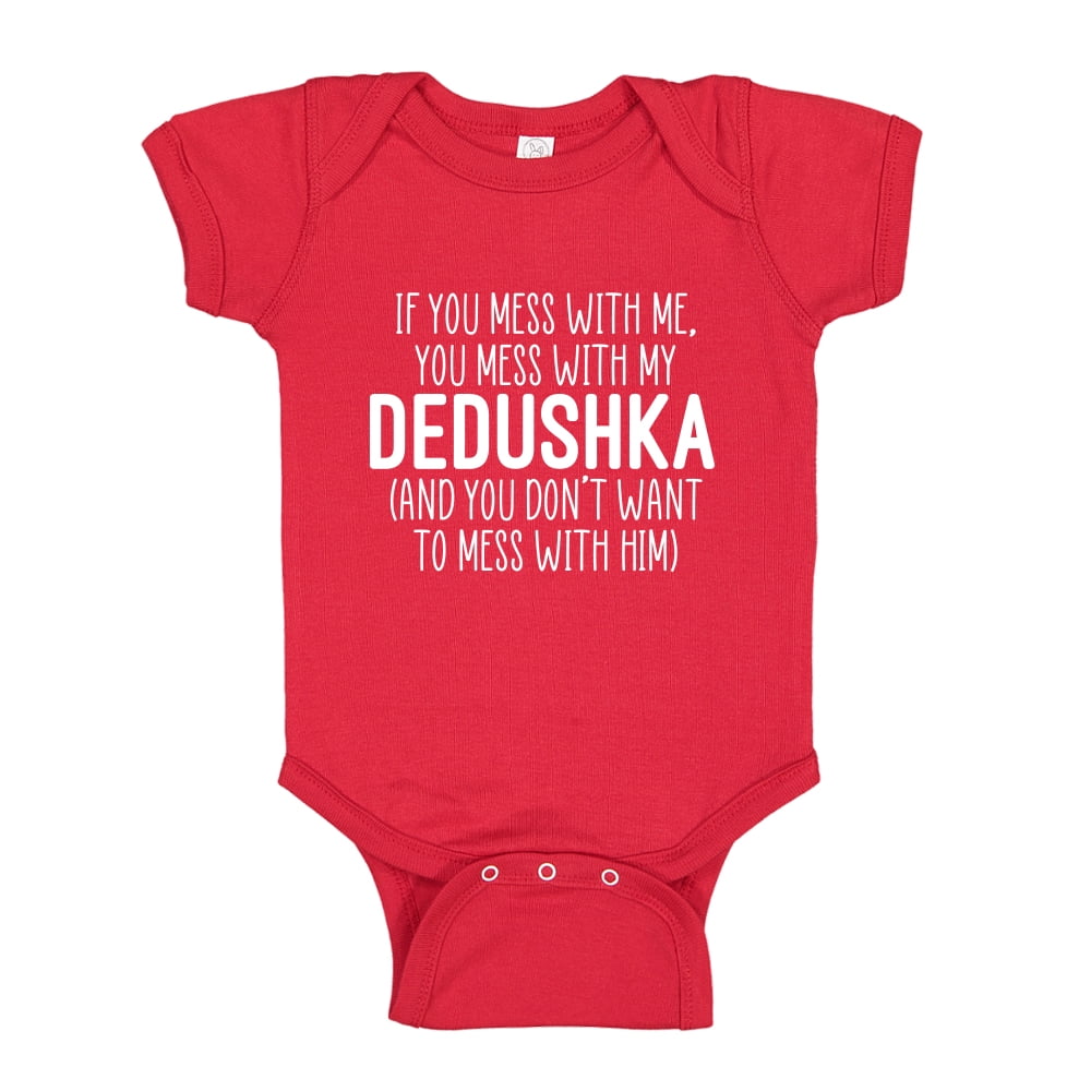 Don't Mess With My Dedushka Baby Bodysuit One Piece 18 mo Red - Walmart.com