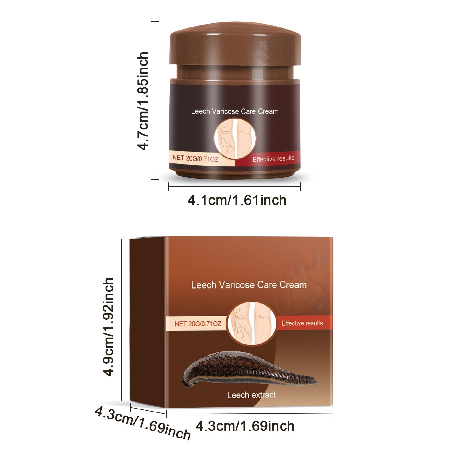 Don't Miss Deals! 3PC Leech Varicose Care Cream；Varicose Vein Cream For ...
