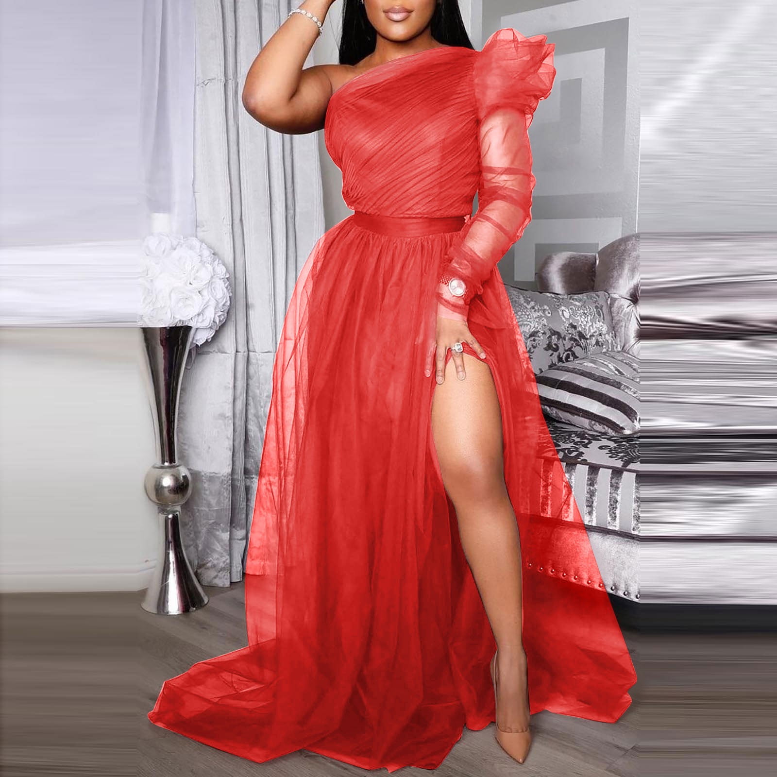 Dont Miss Gomind Formal Dress Evening Gown Womens Fashion Floral
