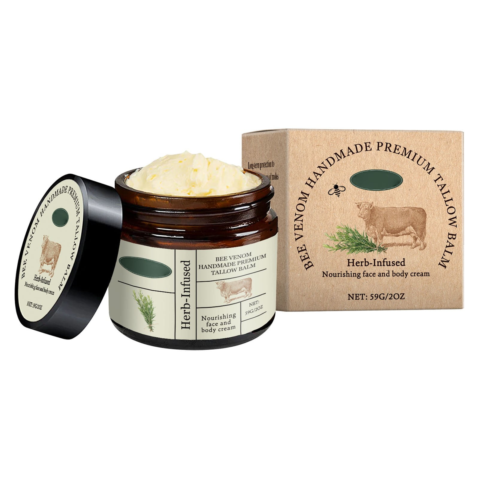 Don't Miss Out! Beef Tallow & Glycerin Skin Balm for Mole Care & Deep ...
