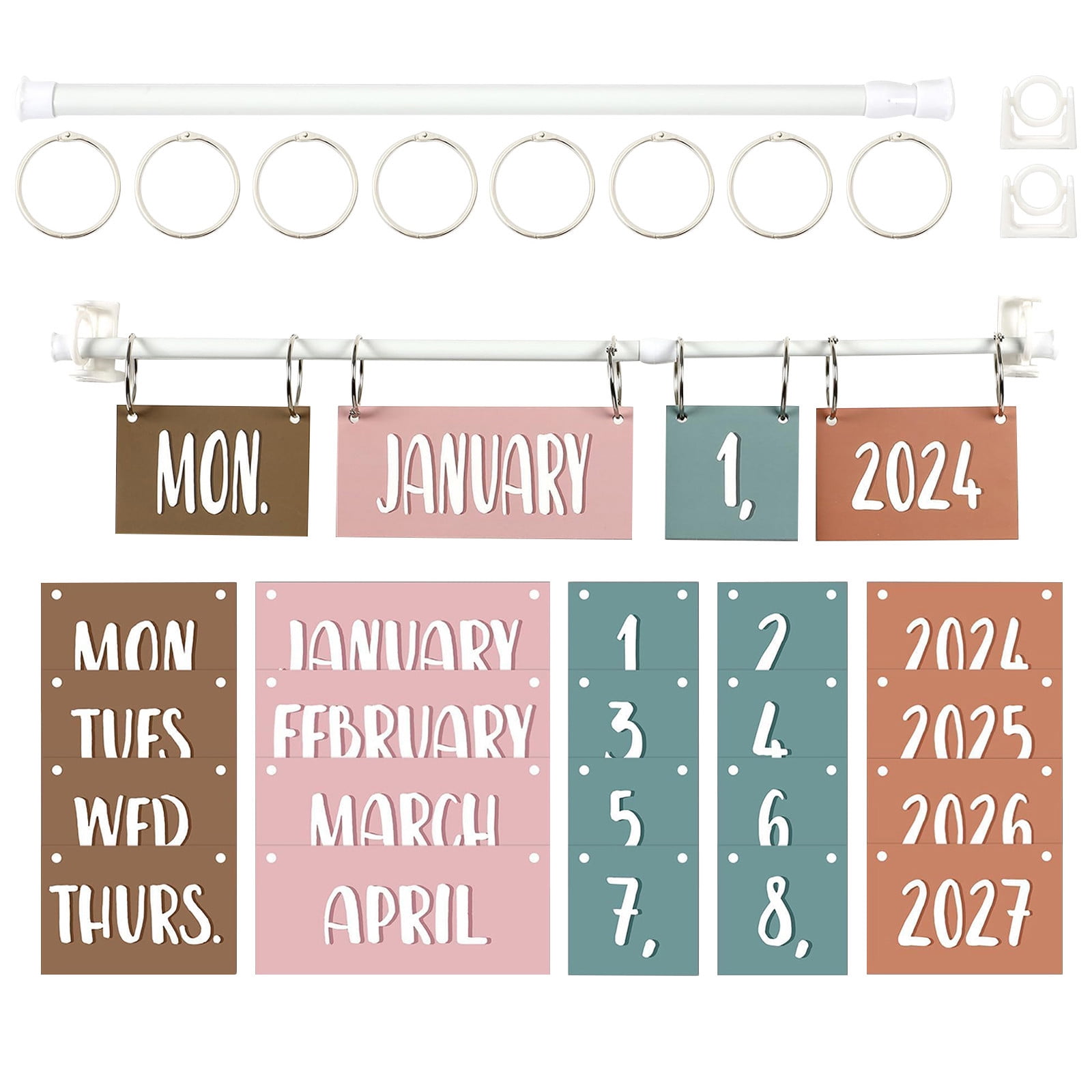 Don't Miss Out! Flip Boho Calendar for Classroom : 53 Cards and 8 O ...