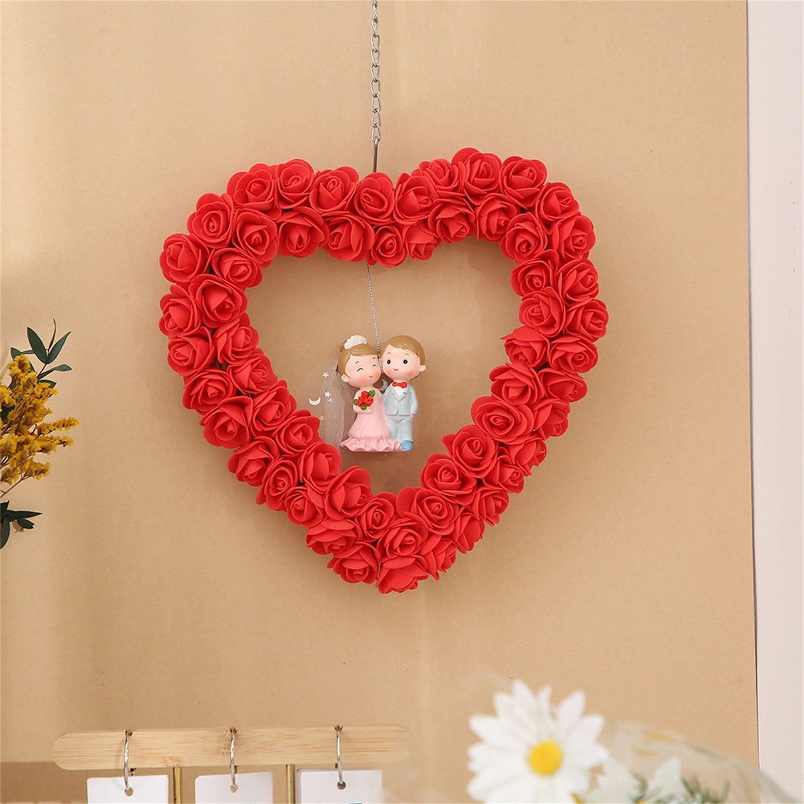 Don't Miss Out! WEANT Wall Decor Valentine's Day Love Wreath Decoration ...
