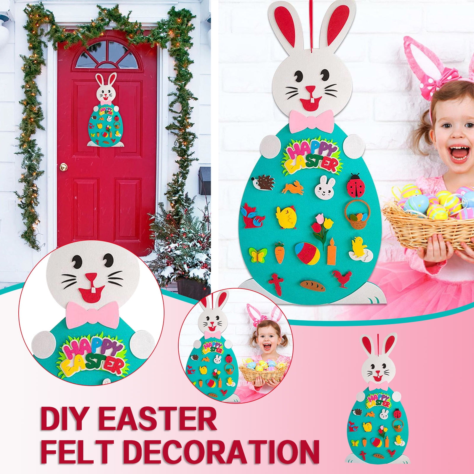 Don't Miss Out! WOZII Easter Decorations Bunny Easter Diy Bunny for ...