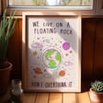 Don't Over Think It Outer Space Quote Typography Positive Affirmation ...