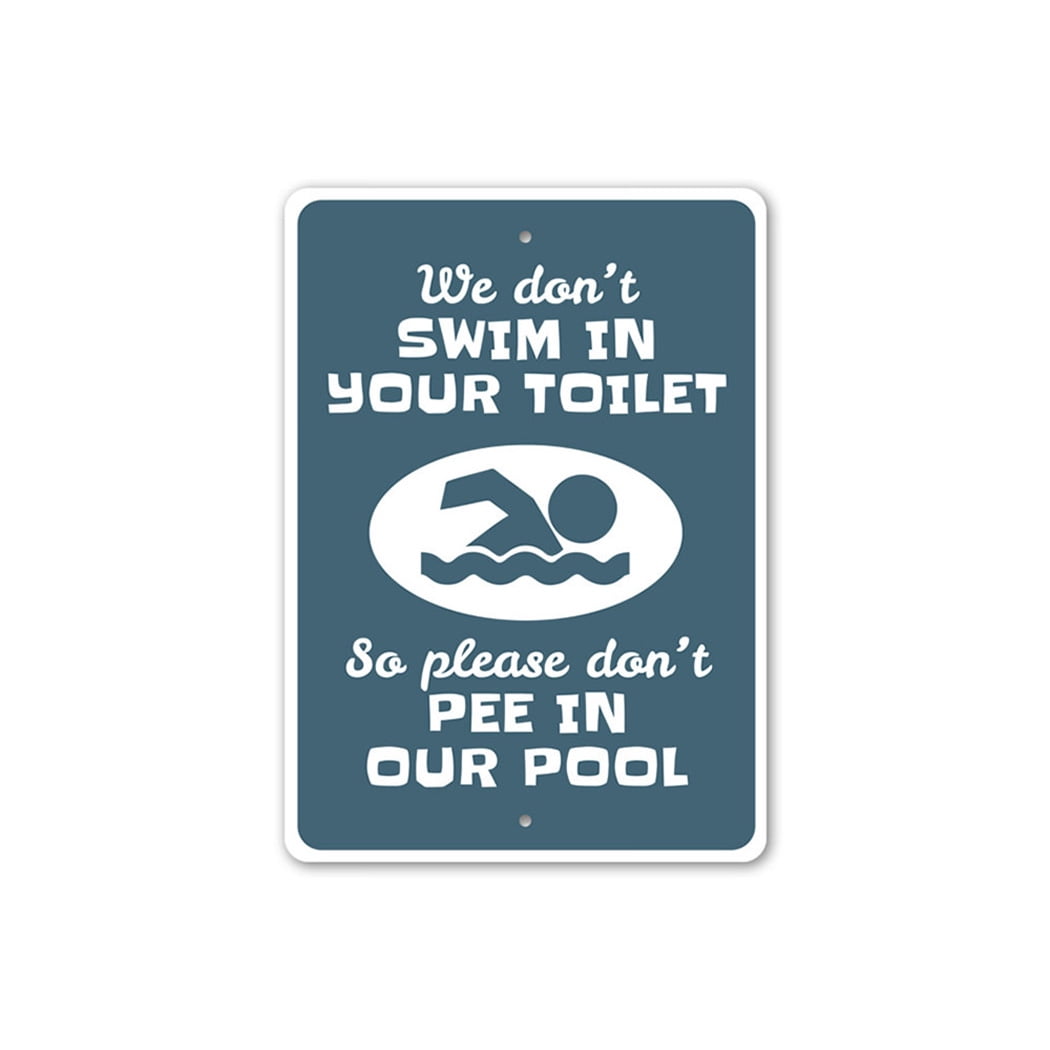Don't Pee in Our Pool, Pool Rules Sign, Backyard Sign, Poolside ...