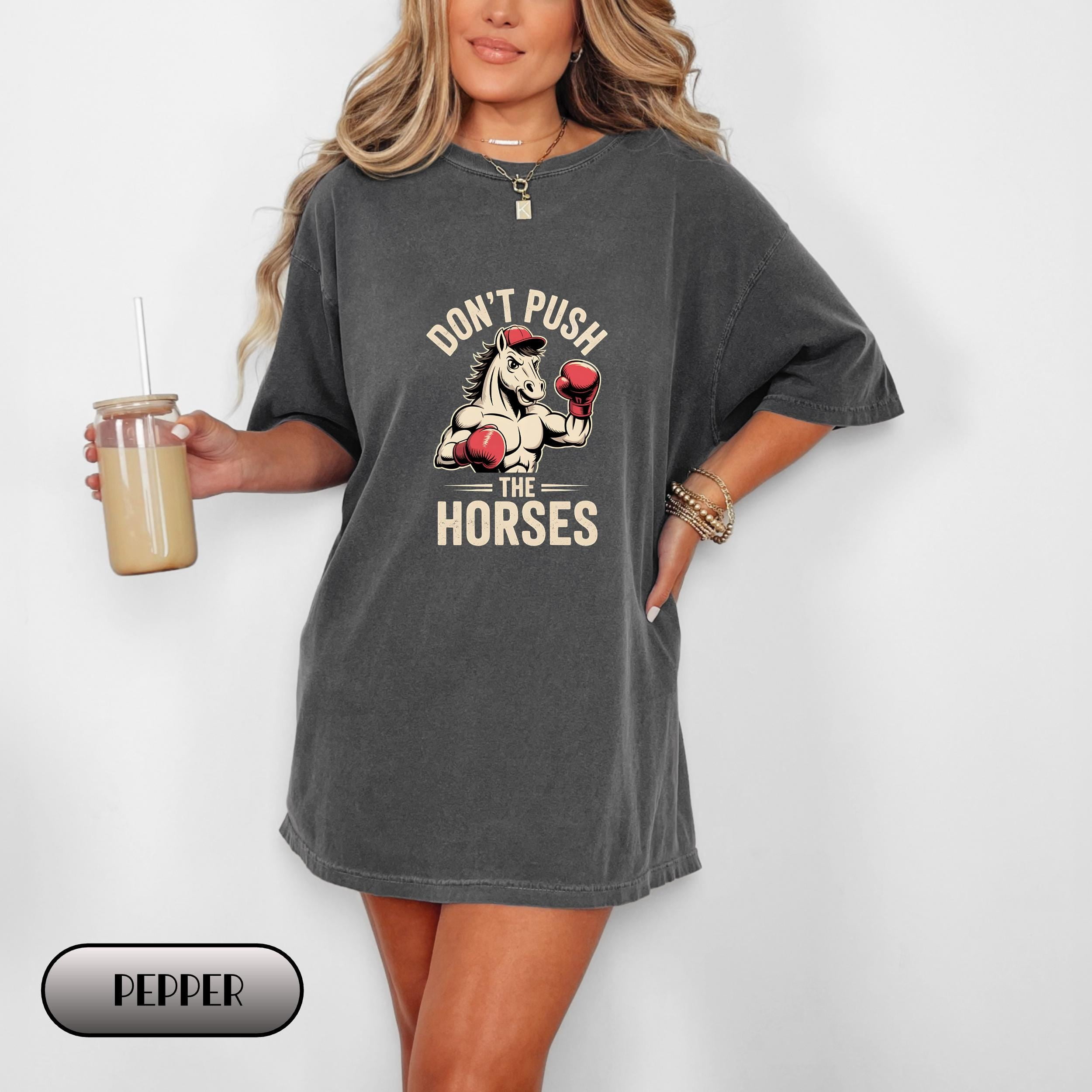 Don’t Push the Horses Shirt, Usyk Inspired Tee, Boxing Quote T-Shirt ...