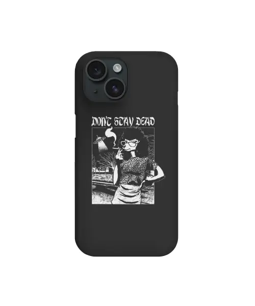 Don't Stay Dead Skeleton Head Gothic Phone Case for iPhone 16 15 14 13 ...