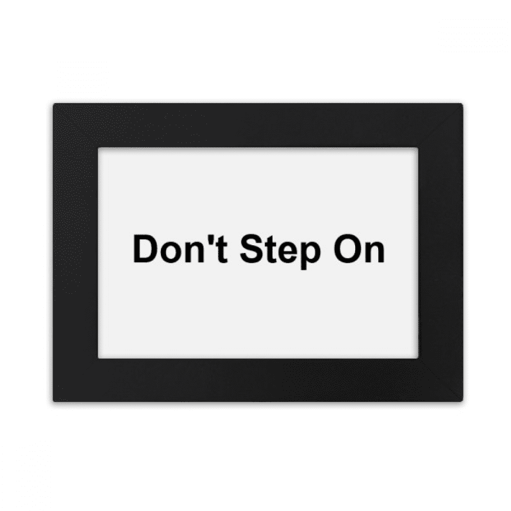 Don't Step On Black Symbol Pattern Desktop Photo Frame Ornaments ...