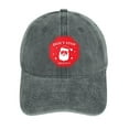 Don’t Stop Believin’ Santa Gray Hat Adjustable Funny Fashion Unisex ...