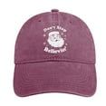 Don’t Stop Believin’ Santa Wine Red Hat Adjustable Funny Fashion Unisex ...