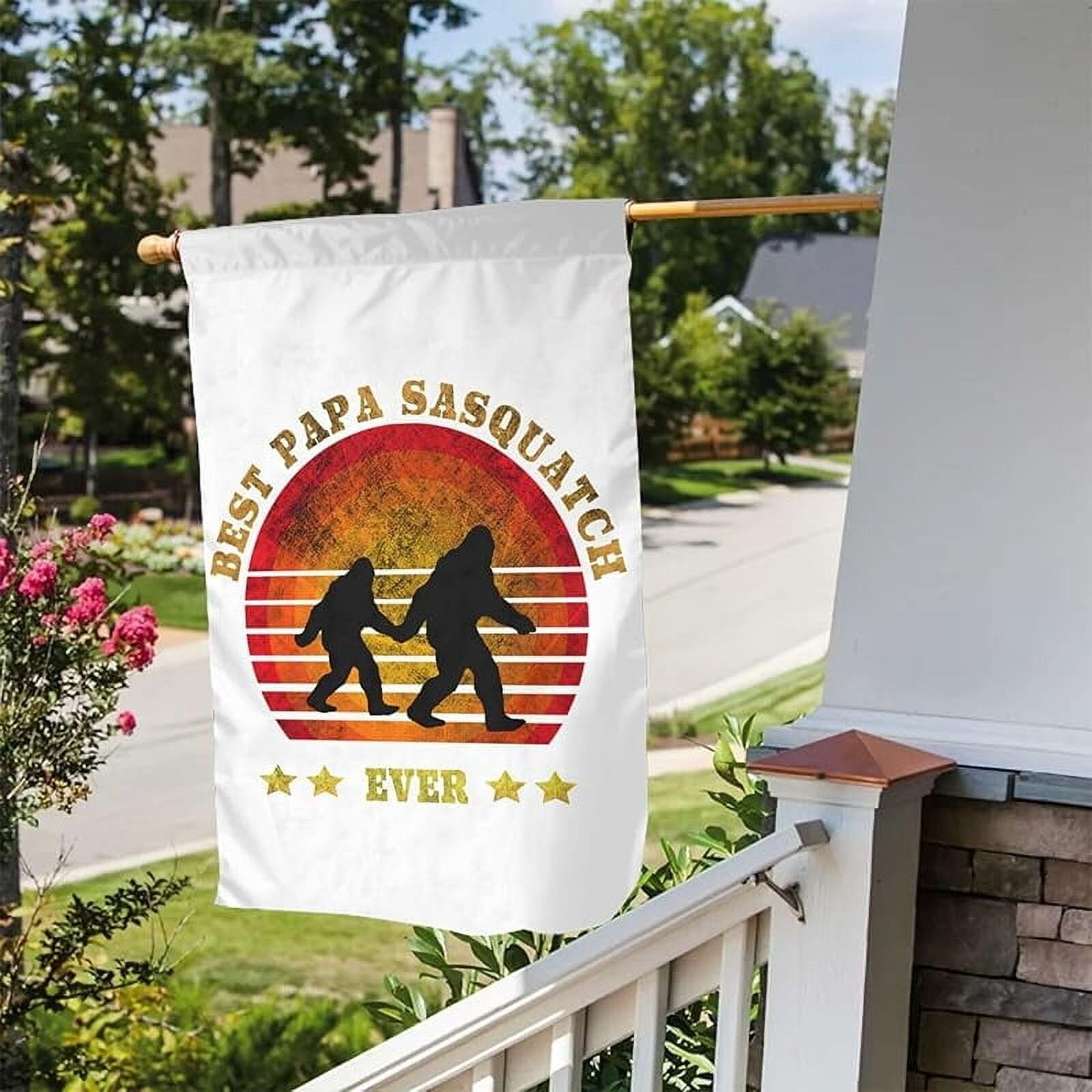 Don't Stop Believing UFO Bigfoot Sasquatch Garden Flag 12 x 18 inches ...
