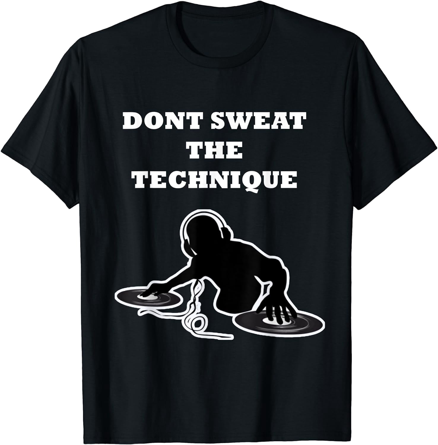 Don't Sweat The Technique classic old school hip hop T-shirt Black ...