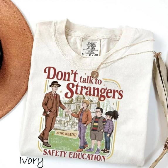 Don’t Talk To Strangers Safety Education T-Shirt, Retro Stranger Danger ...