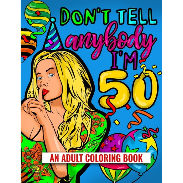 50th birthday coloring pages