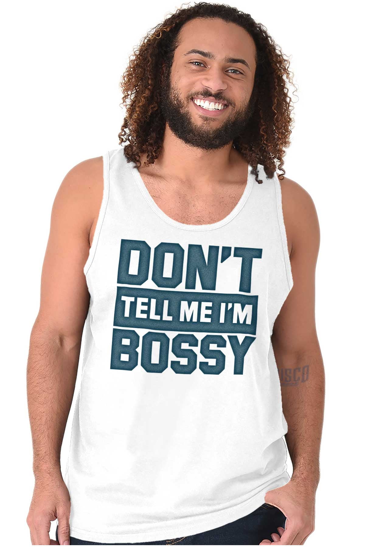Don't Tell Me I'm Bossy Attitude Rude Unisex Plus Size Tank Top Brisco ...