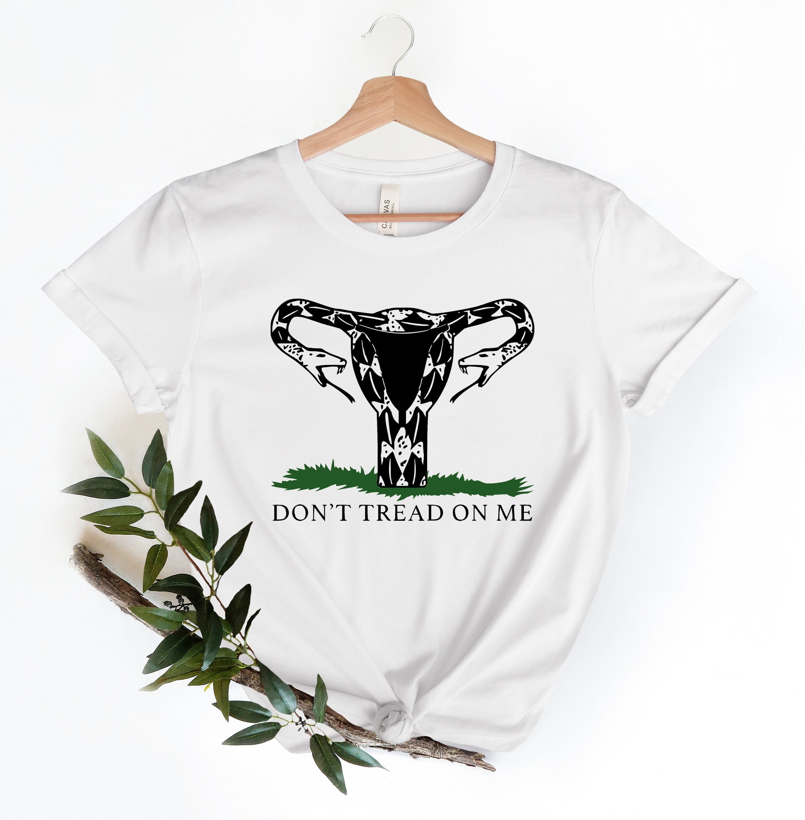 Don't Tread On Me Uterus Snake T-shirt, Protect Roe v Wade, Women's Pro ...