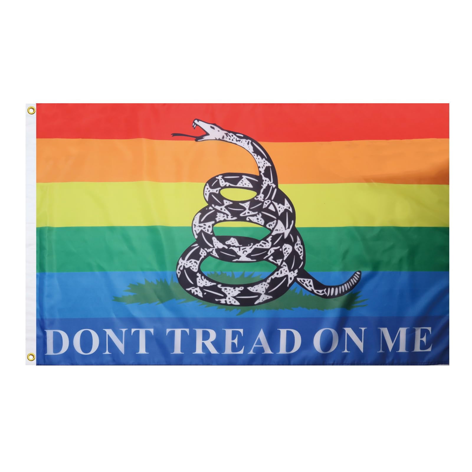 Don't Tread on Me Rainbow Flag 2' x 3' grommets - Walmart.com