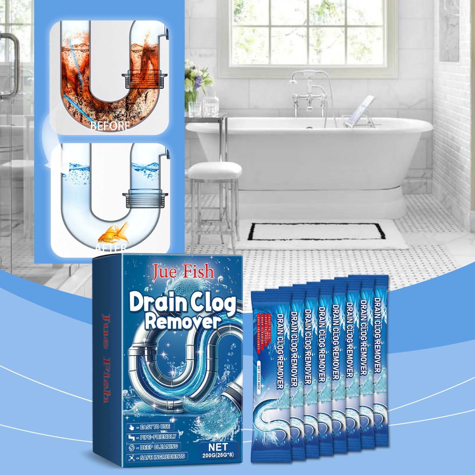 Don’t Wait, Shop Now, Pipe Dredging Cleaning Powder, Dissolves Oil and ...