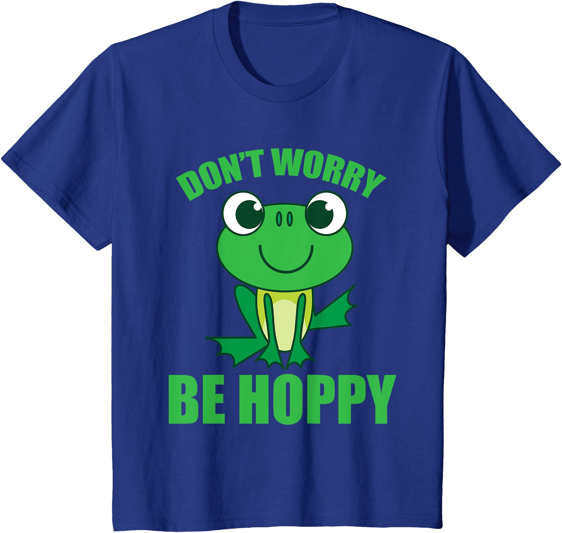Don't Worry Be Hoppy Frog Lover Youth Toddler T-Shirt,Royal Blue color ...