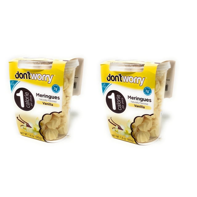 Don't Worry Meringues Vanilla (2 pack) - 1 calorie per serving - SHIPS ...