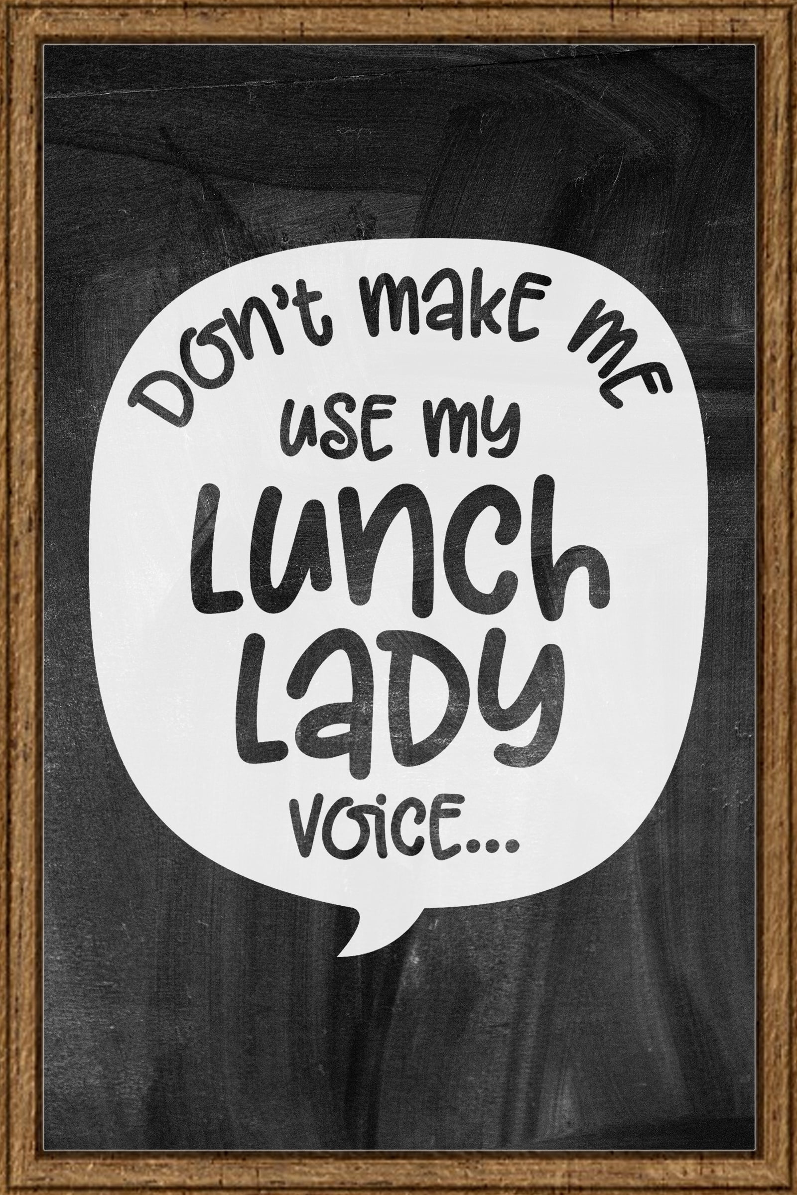 Don’t make me use my lunch lady voice funny school cafeteria Tin Sign ...