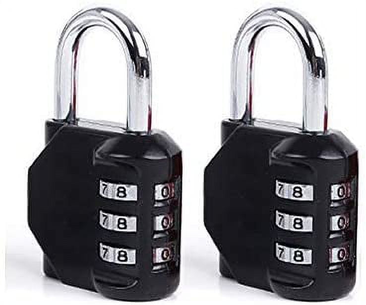 DonJon Padlock,2 Pack Combination Lock 3 Digit Padlock for Gym,Outdoor ...