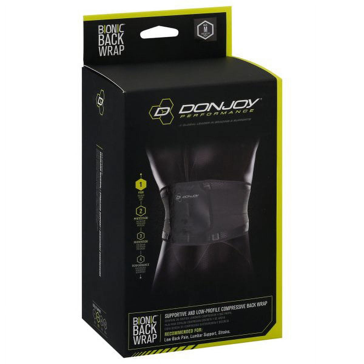 DonJoy Performance BIONIC Wrap-Around Back Support Brace, Medium (Waist ...