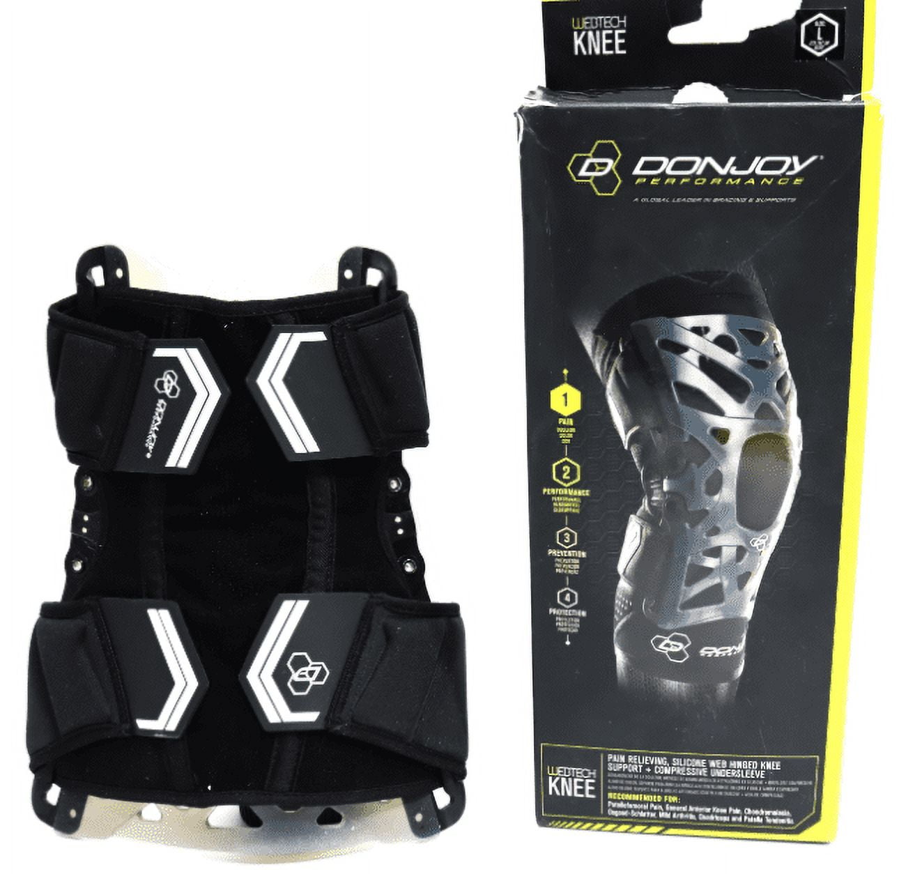 DonJoy Webtech Hinged Knee Brace with Sleeve - Walmart.com