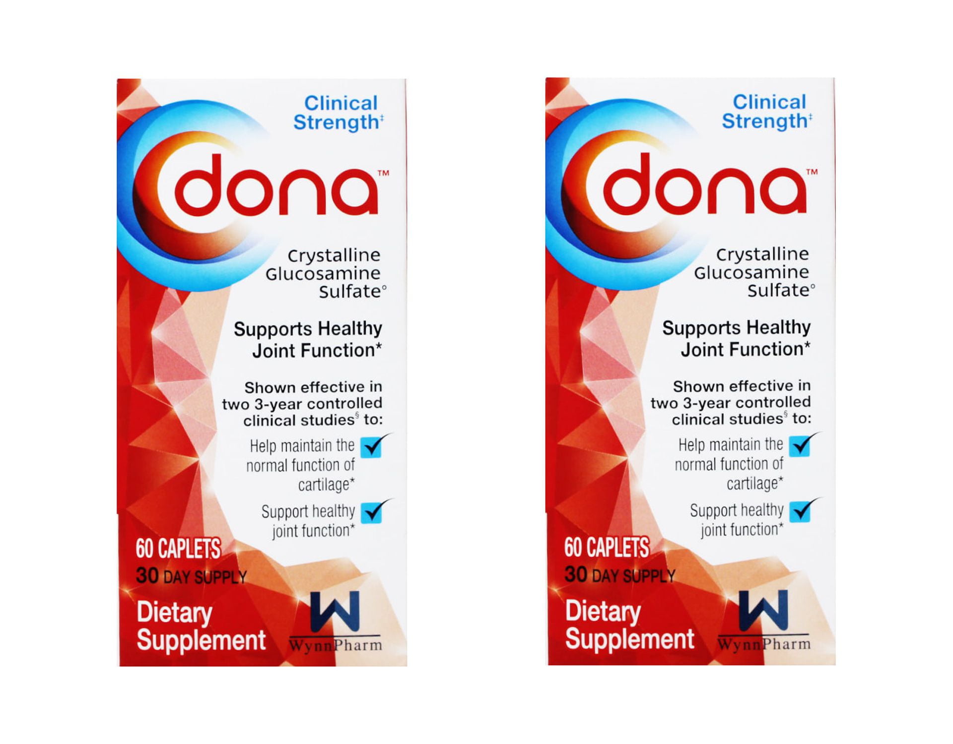Dona Crystalline Glucosamine Sulfate Joint Ease Supplement Tablets, 750 ...
