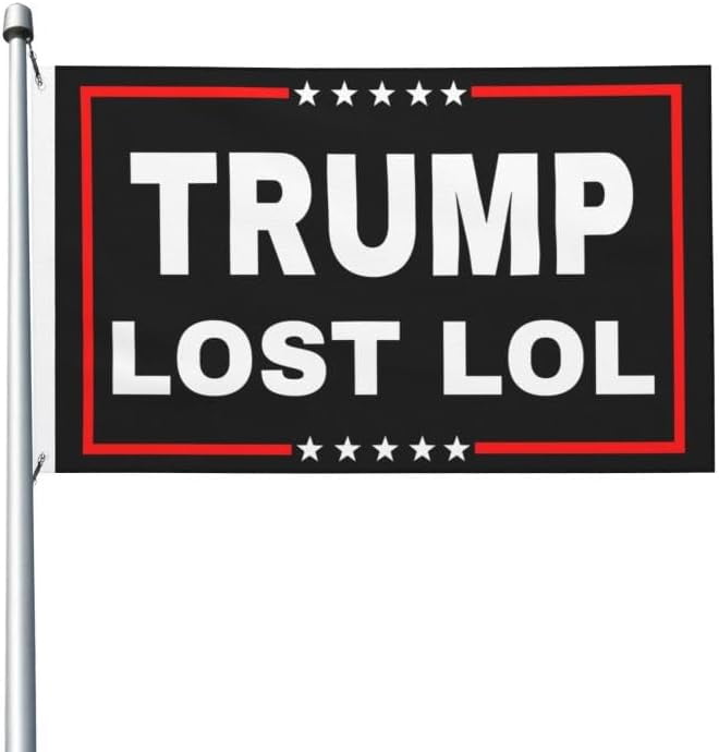 Dona-l-d-Tru-m-p Lost-Lol FLAG 3x5 Ft Double-Sided Printing Garden Flag ...