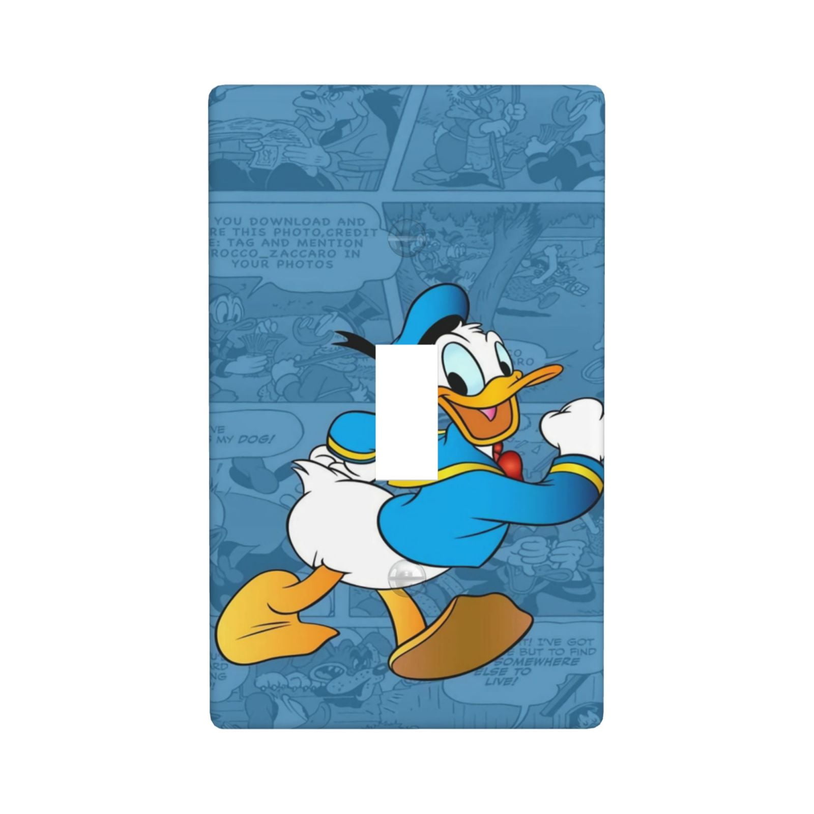 Donald Duck Anime Light Switch Cover Plates, Single Lever Wall Plate, 1 ...