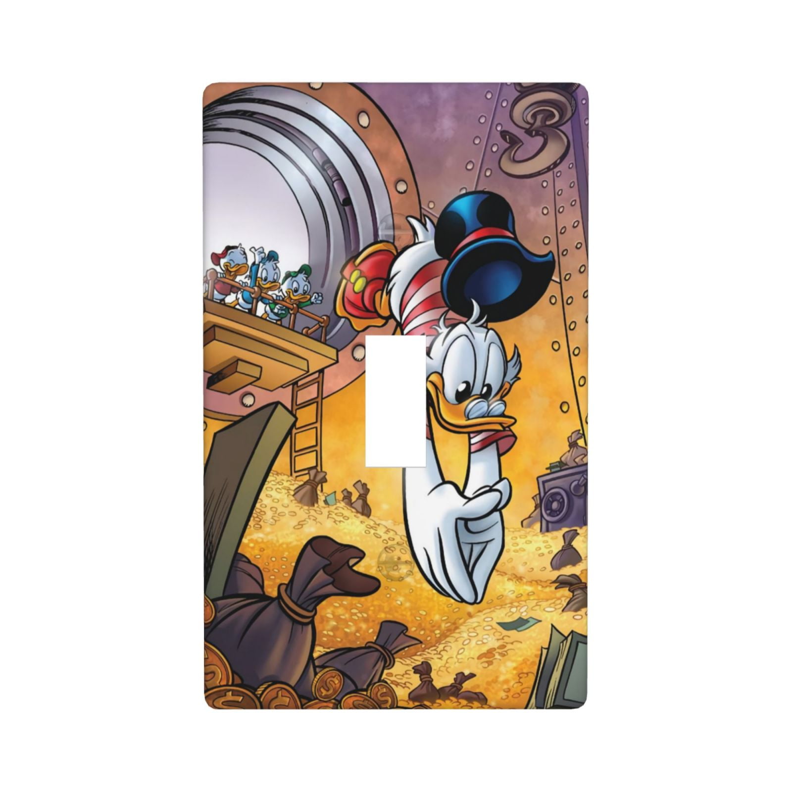 Donald Duck Anime Light Switch Cover Plates, Single Lever Wall Plate, 1 ...