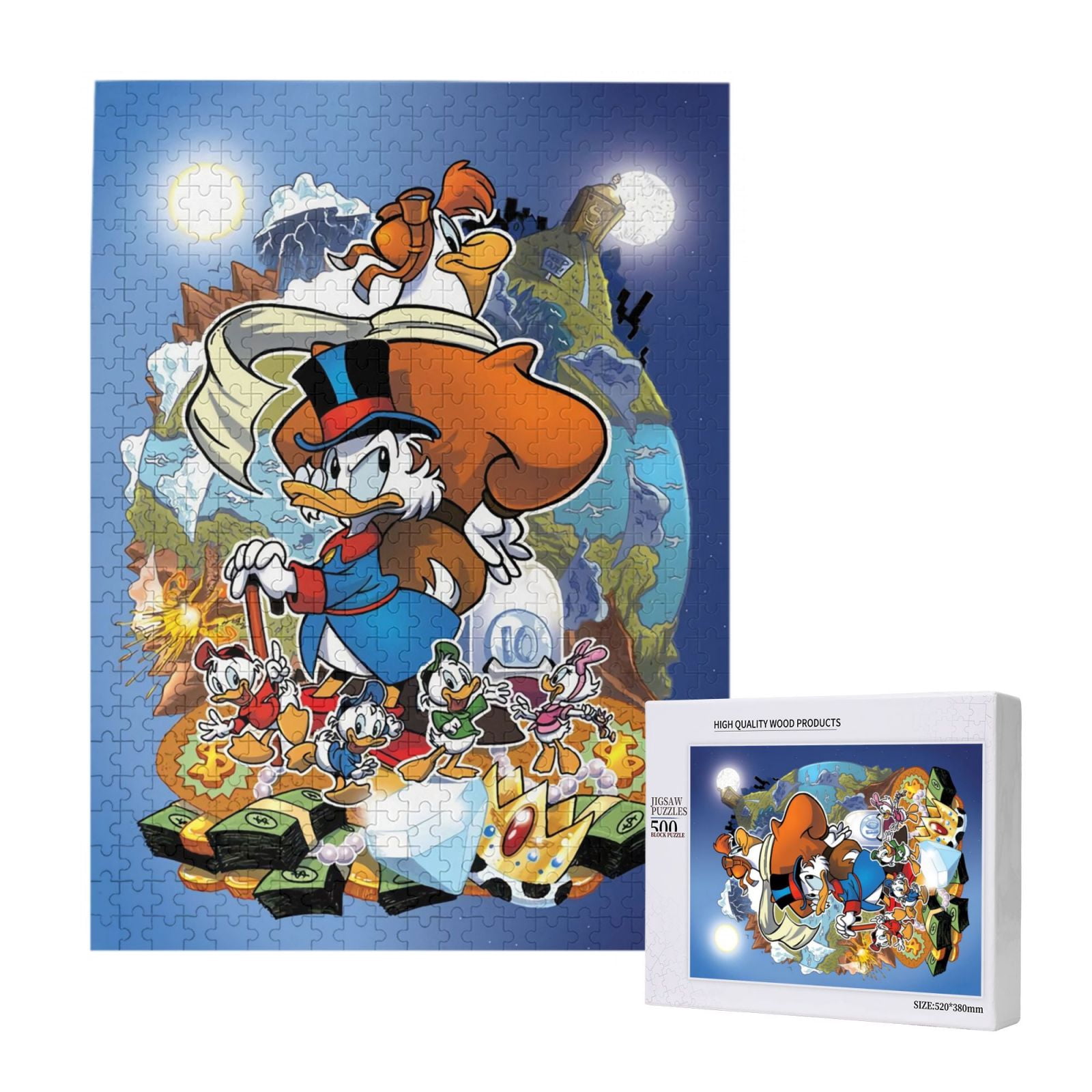 Donald Duck Anime Puzzles Boys Girls Teens 300/500/1000 Piece Wooden ...