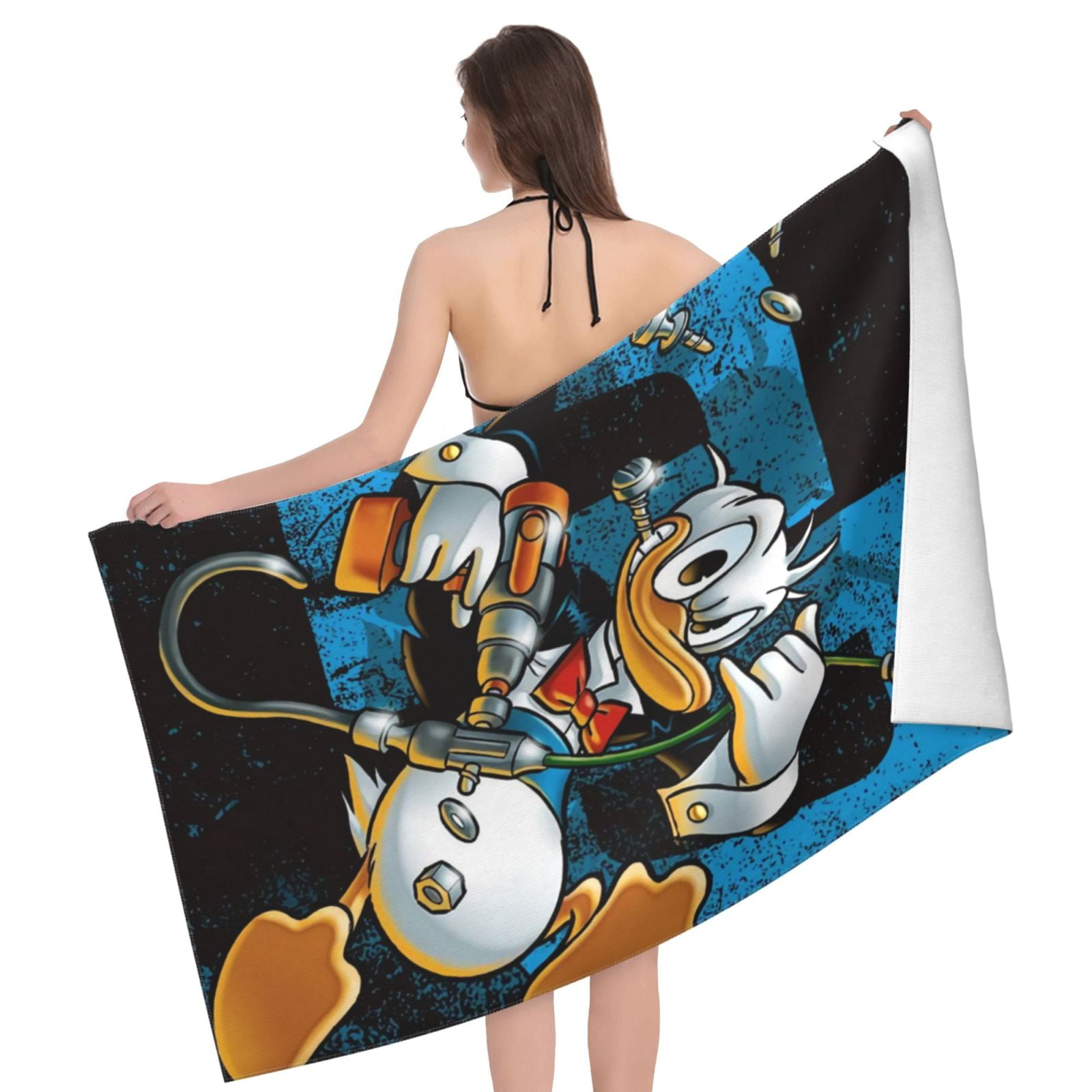 Donald Duck Anime Towel Absorption Quick Dry Absorption Luxury Beach ...