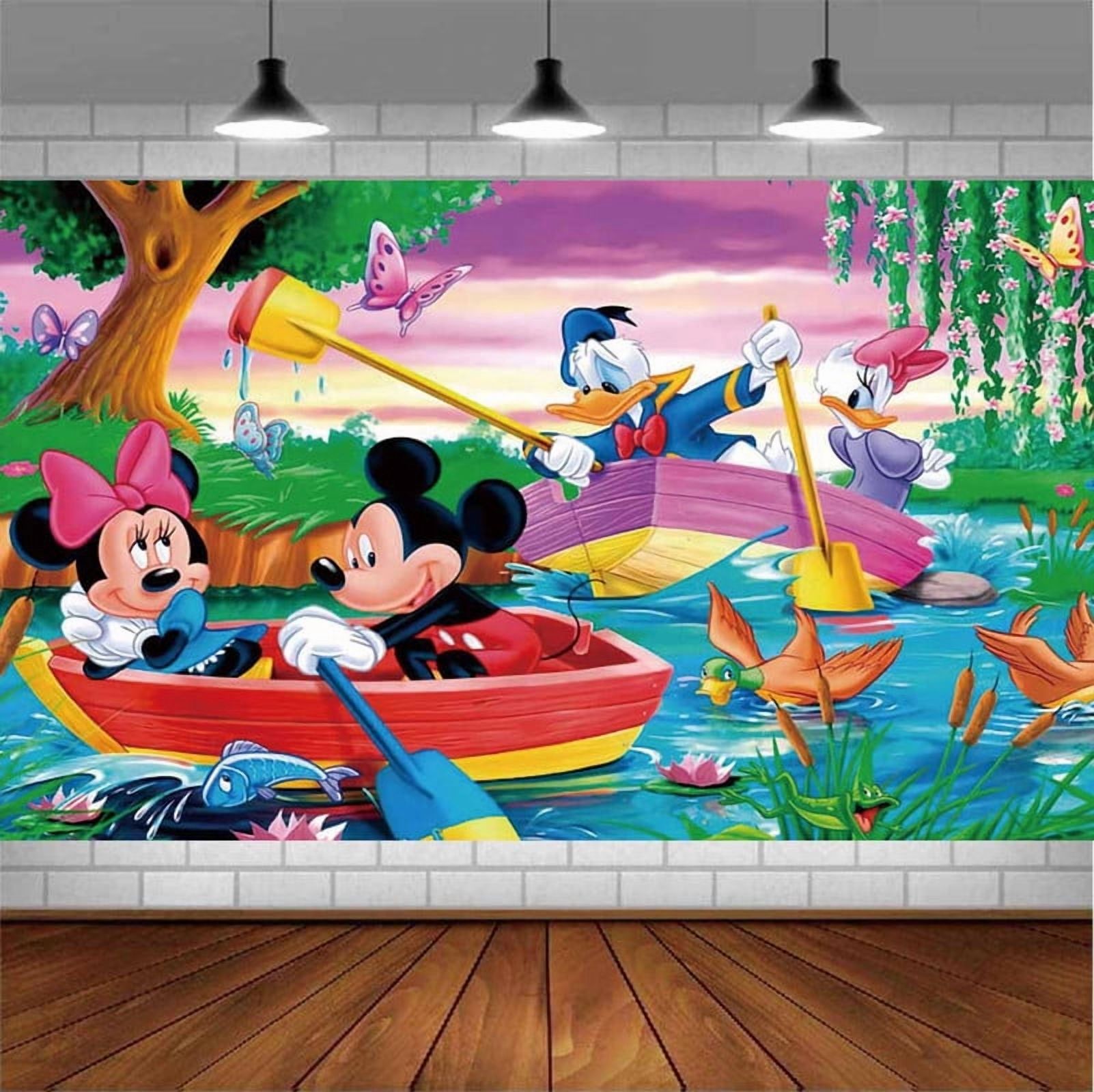 Donald Duck Backdrop Banner Party Supplies Poster Movie Theme ...